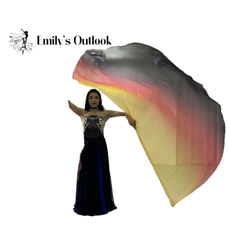 Semic-Circle-Chiffon-Flag-Big-Isis-Wings-With-Rod-Gradient-Flowy-Woship ...