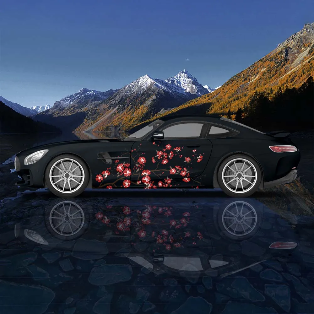 Japanese Cherry Blossoms Car Livery, Universal Size, Japanese Theme ...