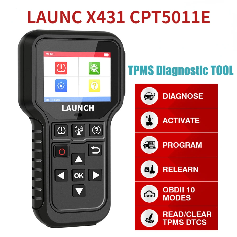 LAUNCH-CRT5011E-Tire-Pressure-Diagnostic-Tool-OBDII-Scanner-TPMS ...