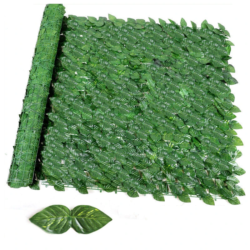 Artificial Leaf Fence Ivy Hedge Wall Outdoor Fake Plants Green Leaf ...