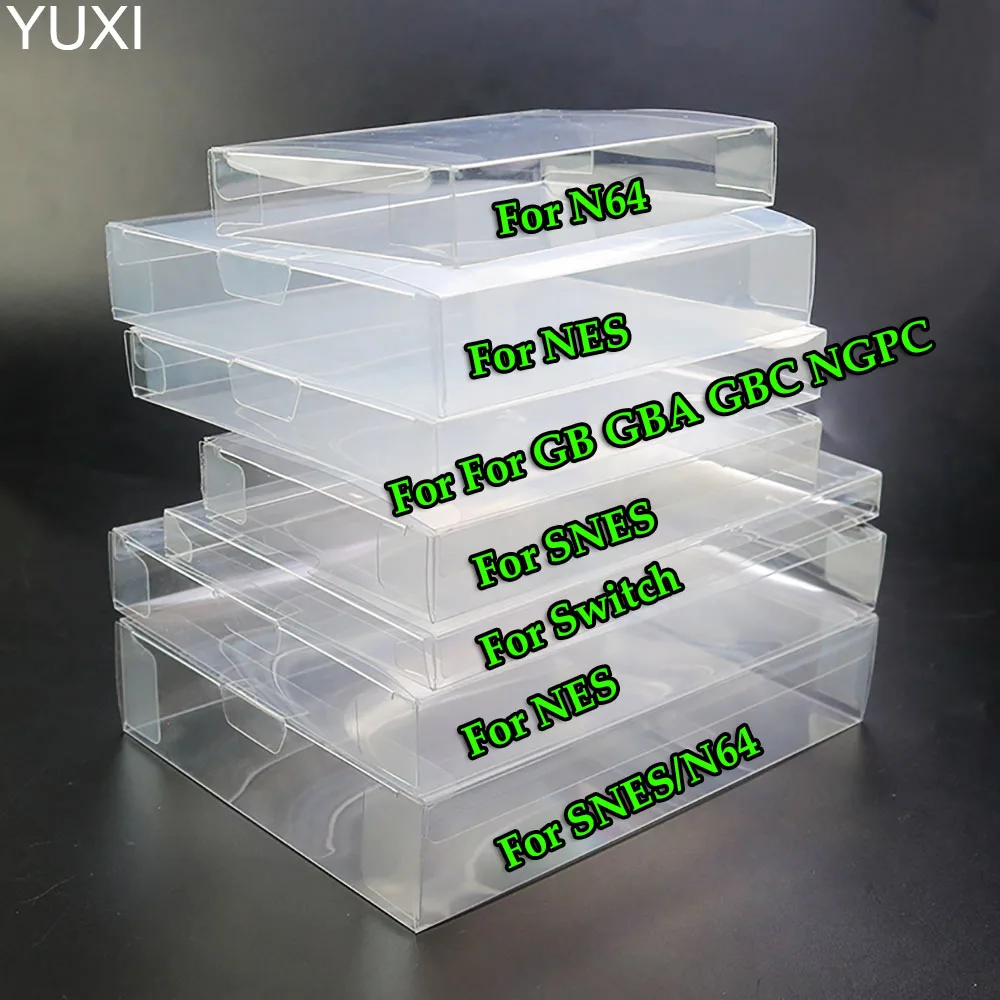 YUXI-1PCS-Clear-Transparent-Game-Cartridge-Box-Case-CIB-Games-Plastic ...