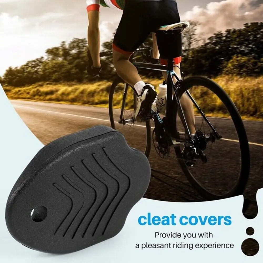 Tear Resistance Black SPD Cleat Covers Plastic Anti-slip Bike Cleat ...