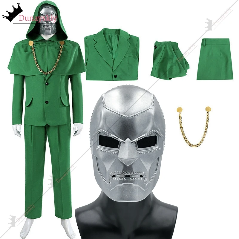 Disfraz-de-Doctor-Doom-para-adulto-uniforme-verde-de-academ-a-malvada ...
