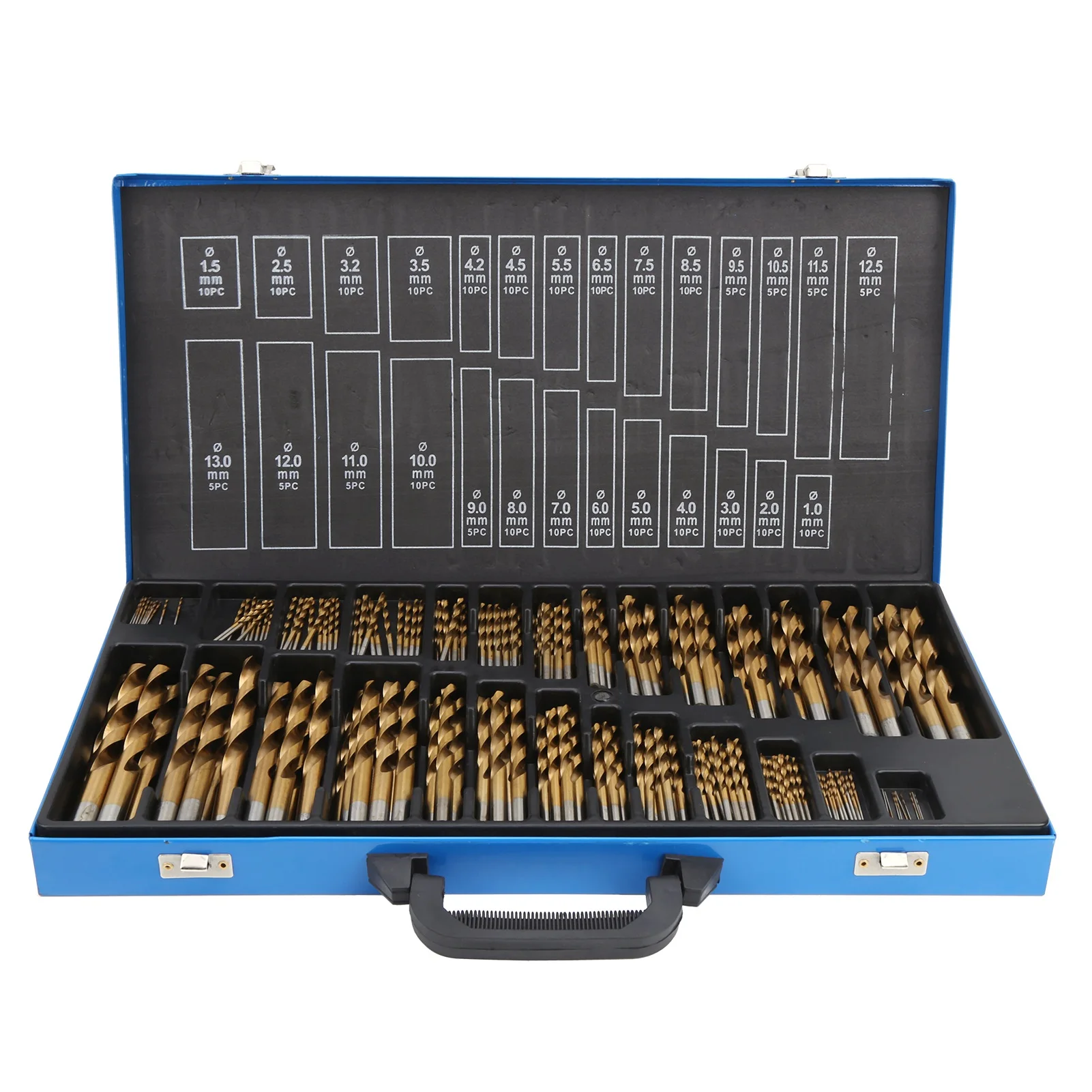 230Pcs HighSpeed Steel Metric Drill Bits Set 1-13mm Twist Drill Bit Set ...