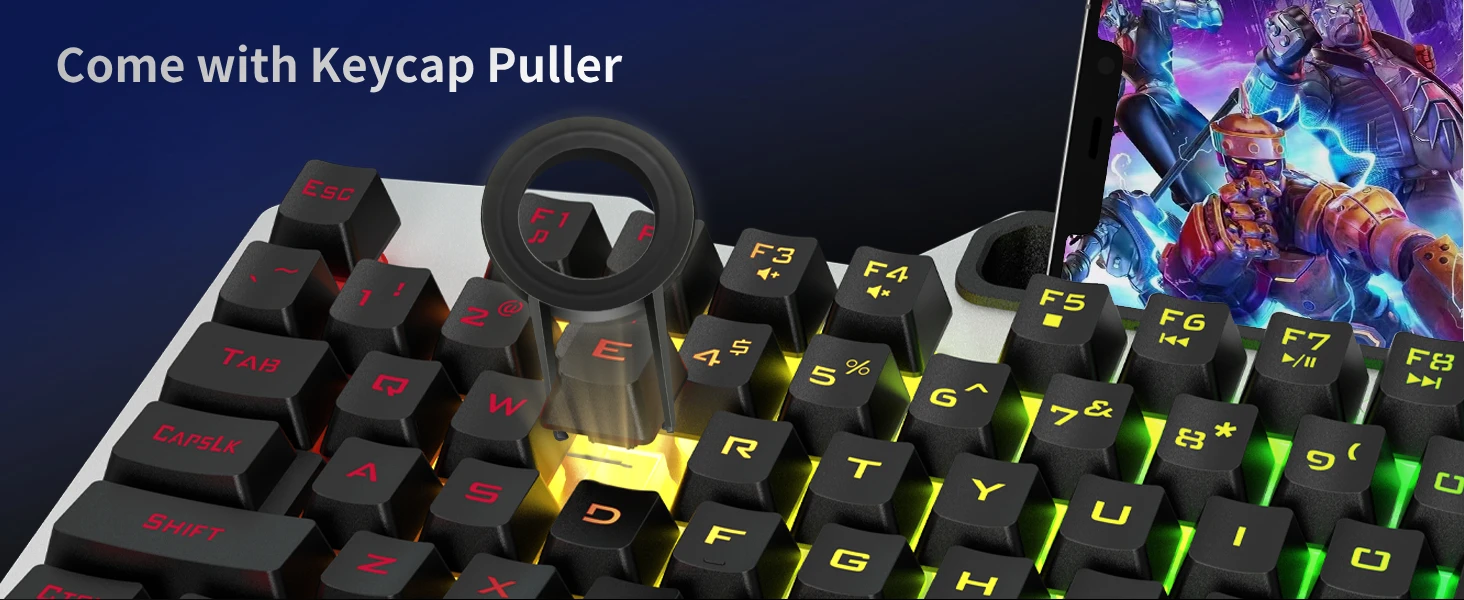 AULA T102 104 Keys RGB Backlight Membrane Keyboard And Mouse Combo | Unendingtech