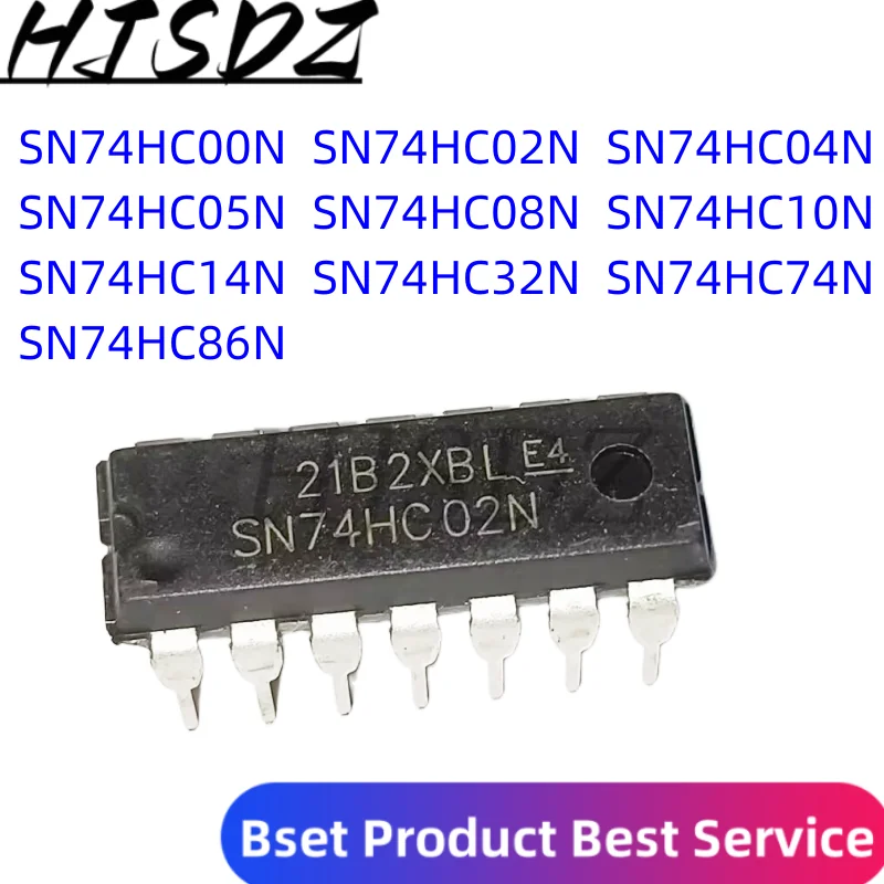 10PCS-SN74HC00N-74HC00-DIP-14-SN74HC02N-SN74HC04N-SN74HC05N-SN74HC08N ...