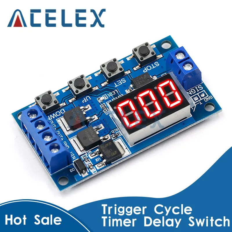 Cycle Delay Time Relay Module | Switch Delay Relay Digital | Delay Timer Control Relay - Relays ...