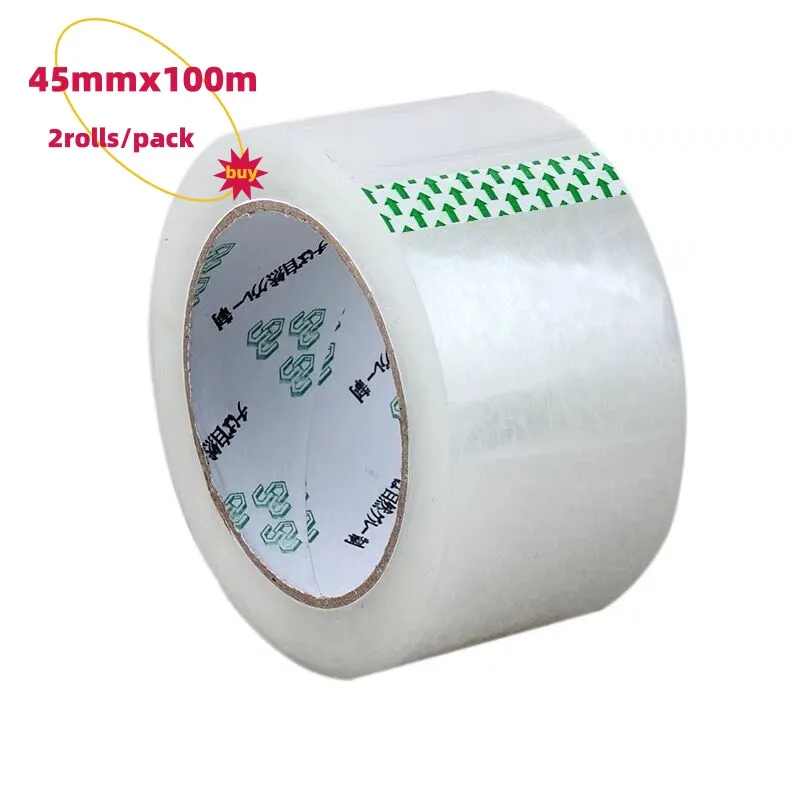 Tape-High-Carton-2rolls-pack-Box-45mmx100m-Viscosity-Tape-Clear-Sealing ...