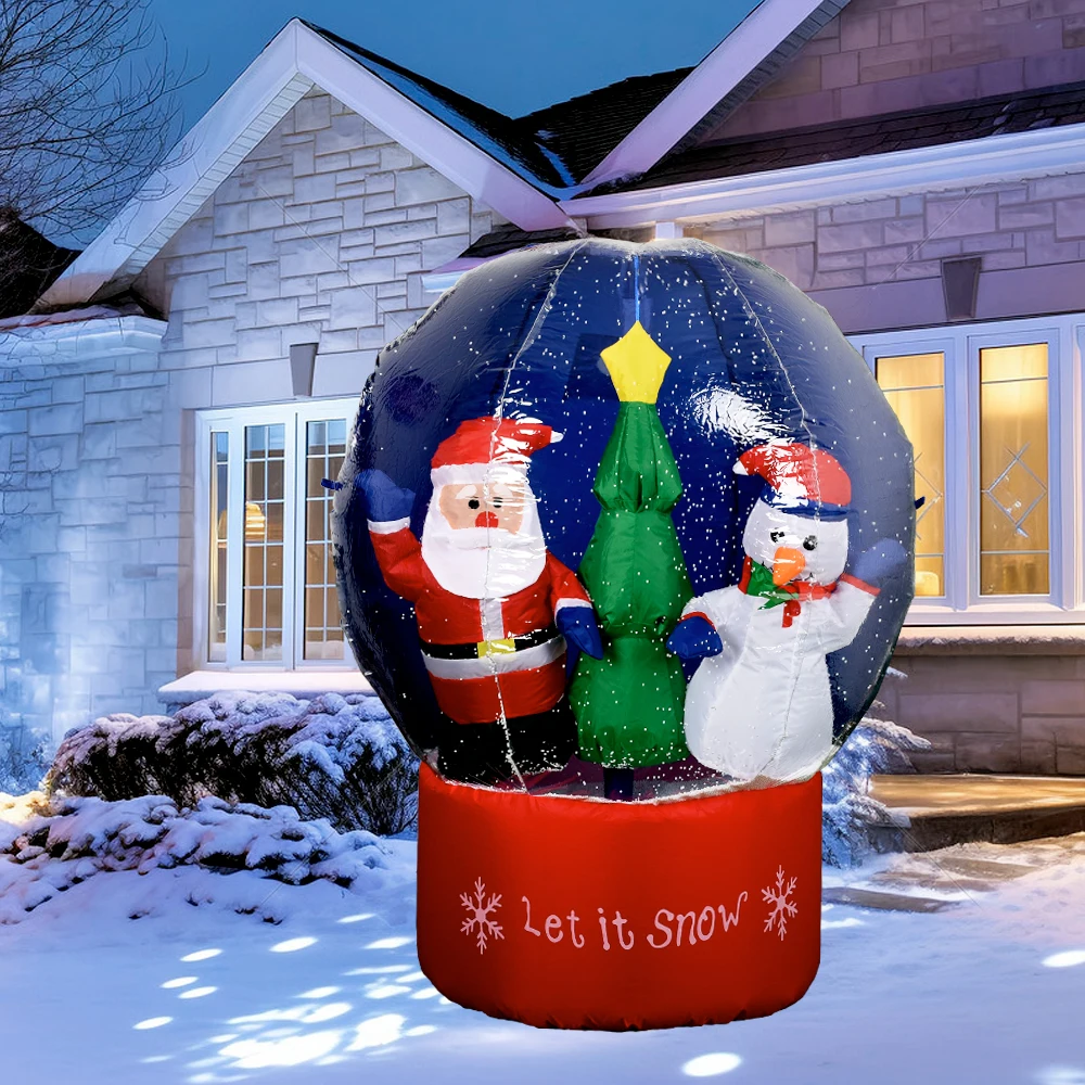 Christmas-Inflatable-Snow-Globe-Decoration-Blow-Up-Snowball-Santa-Xmas ...
