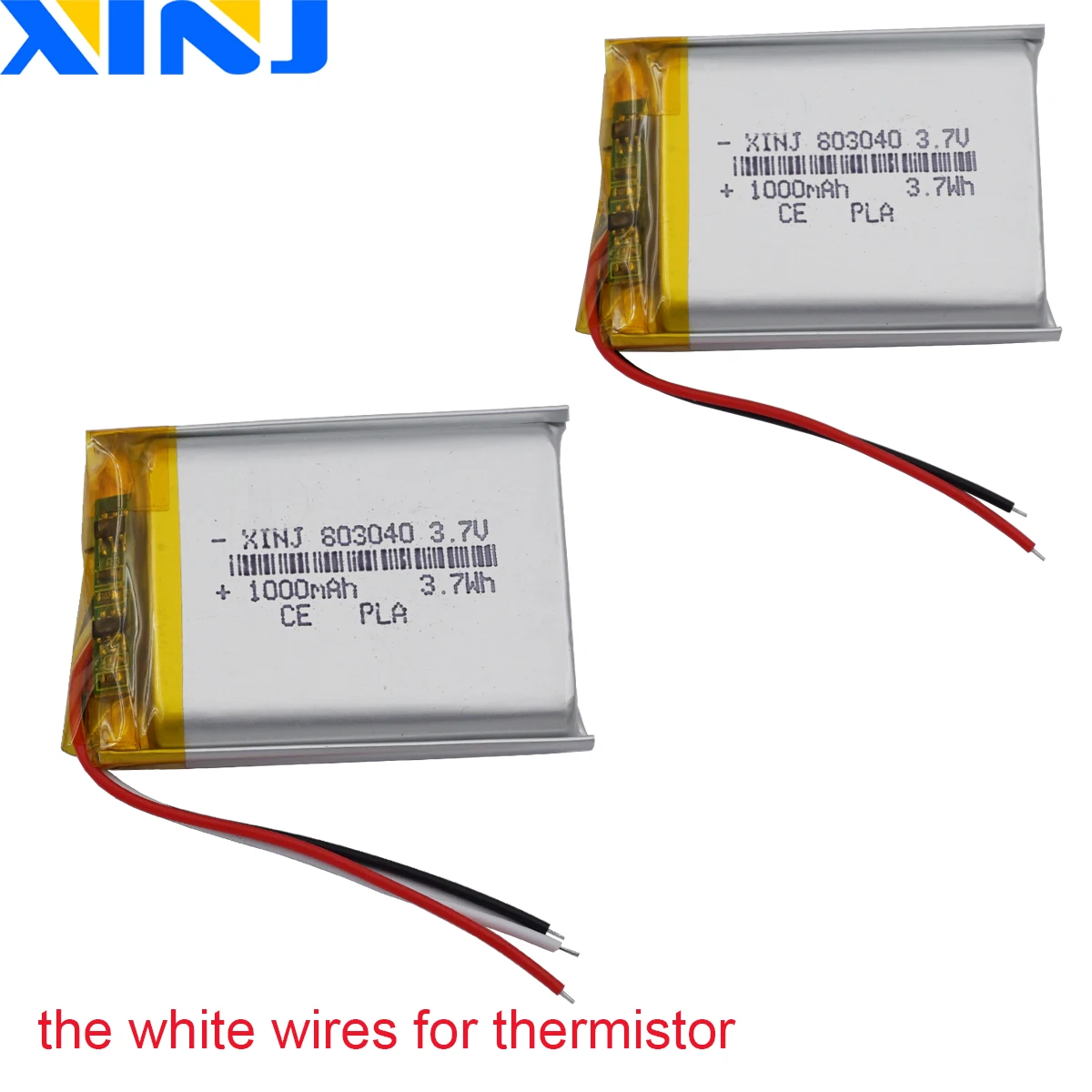 3.7V 1000 mAh 3.7Wh Li-Polymer Lipo Rechargeable Li Lithium Battery 3 ...