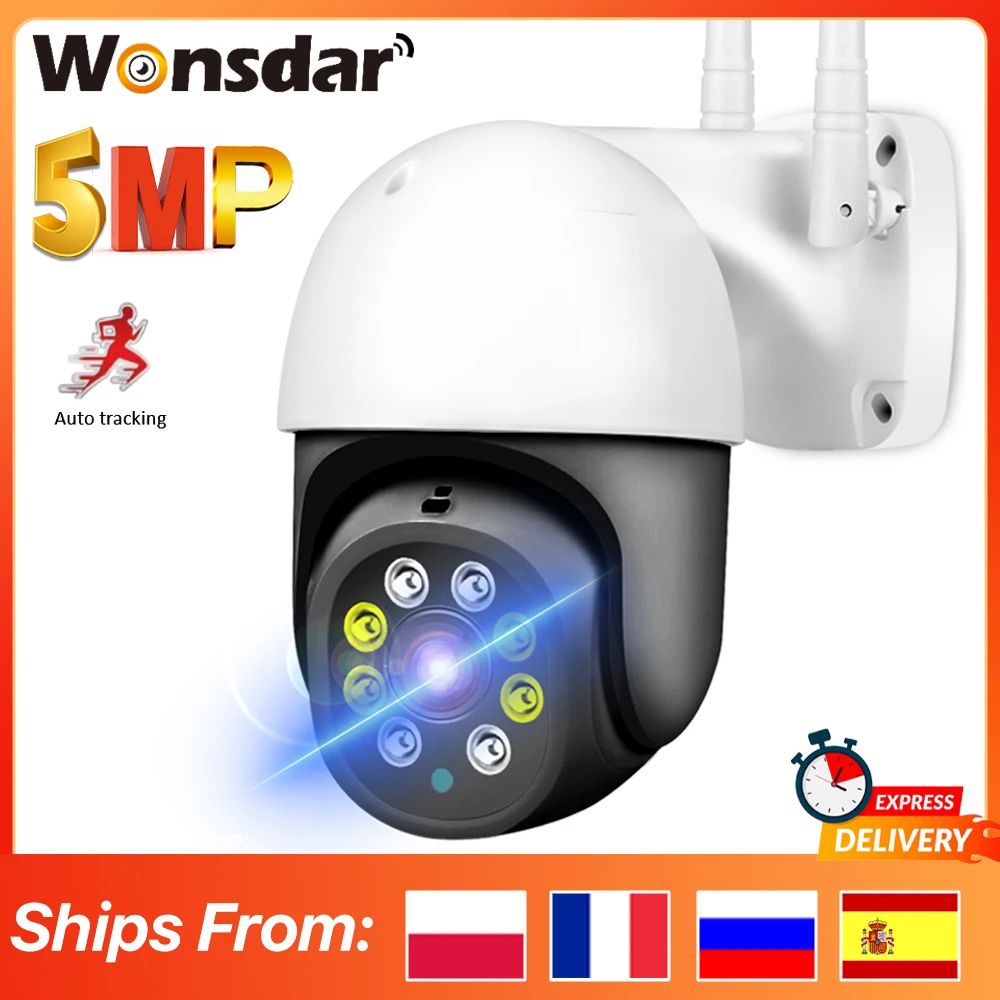 5mp Ptz Wifi Ip Camera 1080p Outdoor 4x Digital Zoom Security Cctv ...
