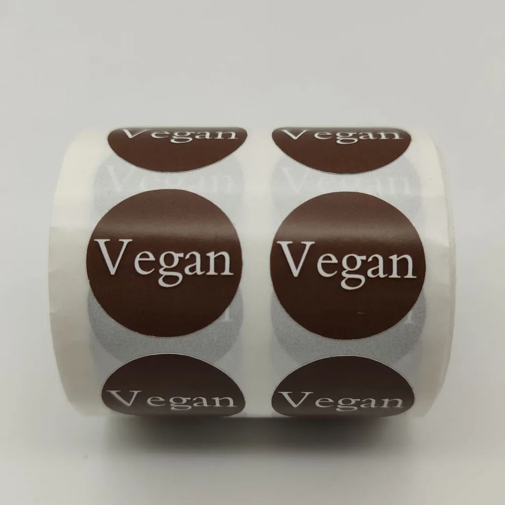 Vegan-Food-Rotation-Stickers1Inch-Round-Dots-Self-Adhesive-Labels ...