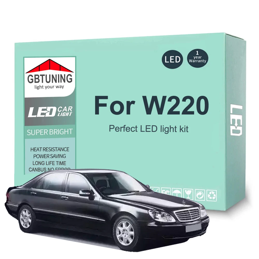 23Pcs LED Interior Light Bulb Kit For Mercedes Benz S Class W220 1999 ...