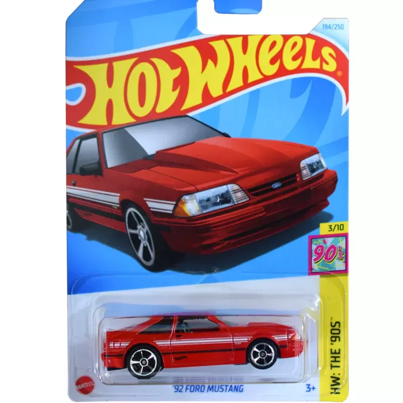 Original-1-64-Scale-Hot-Wheels-Car-Metal-Red-92-Ford-Mustang-HW-The-90s ...