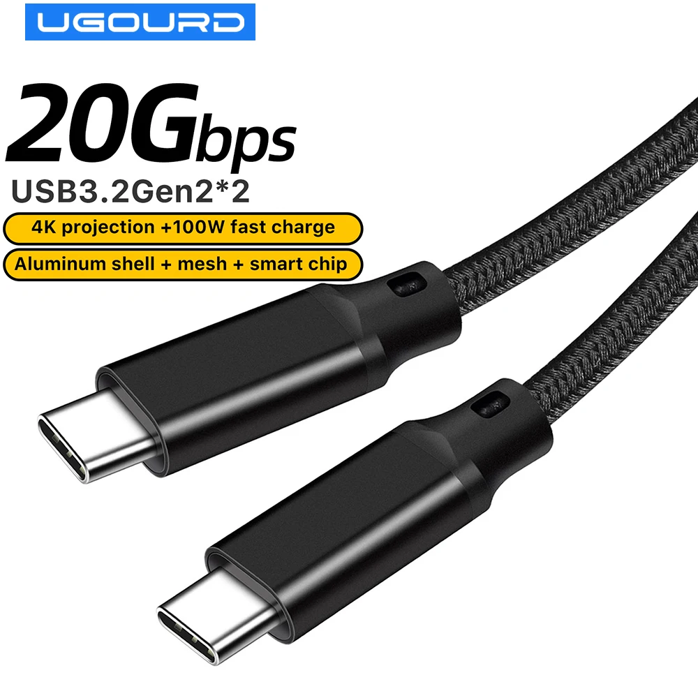 UGOURD-USB3-2-Gen2-2-20Gbps-Type-C-Data-Transfer-Cable-PD100W-20V5A ...