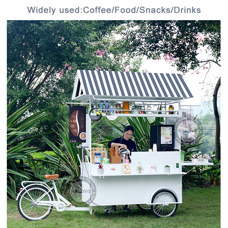 Three-Wheel-Hot-Dog-Bike-Pedal-Powered-Food-Vending-Carts-Food-Truck ...