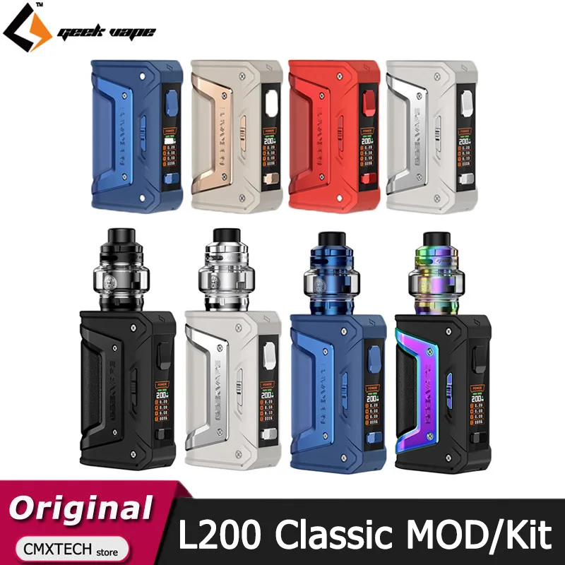 Original Geekvape L200 Legend 2 Classic Kit 200W MOD Vape Fit 6ML Z Max ...