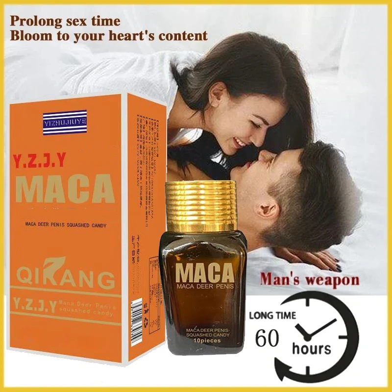 MACA-Gold-Maca-Deer-Whip-Pressed-Candy-10-Yellow-Tablets-Men-s-Golden ...