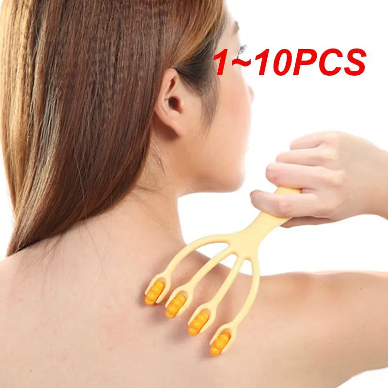 1-10PCS-Hand-held-Full-body-Relaxation-Massage-Comb-Four-claw-Roller ...