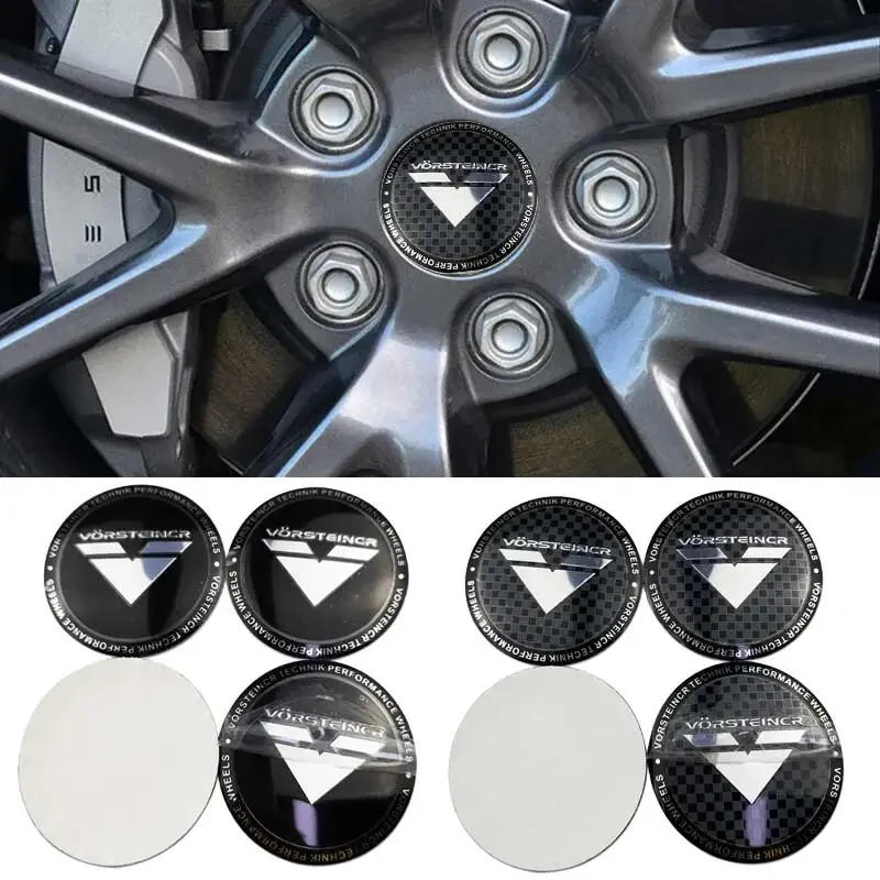 56mm-Car-Wheel-Center-Stickers-Tire-Hub-Caps-Decals-Vorsteiner-for-Ford ...