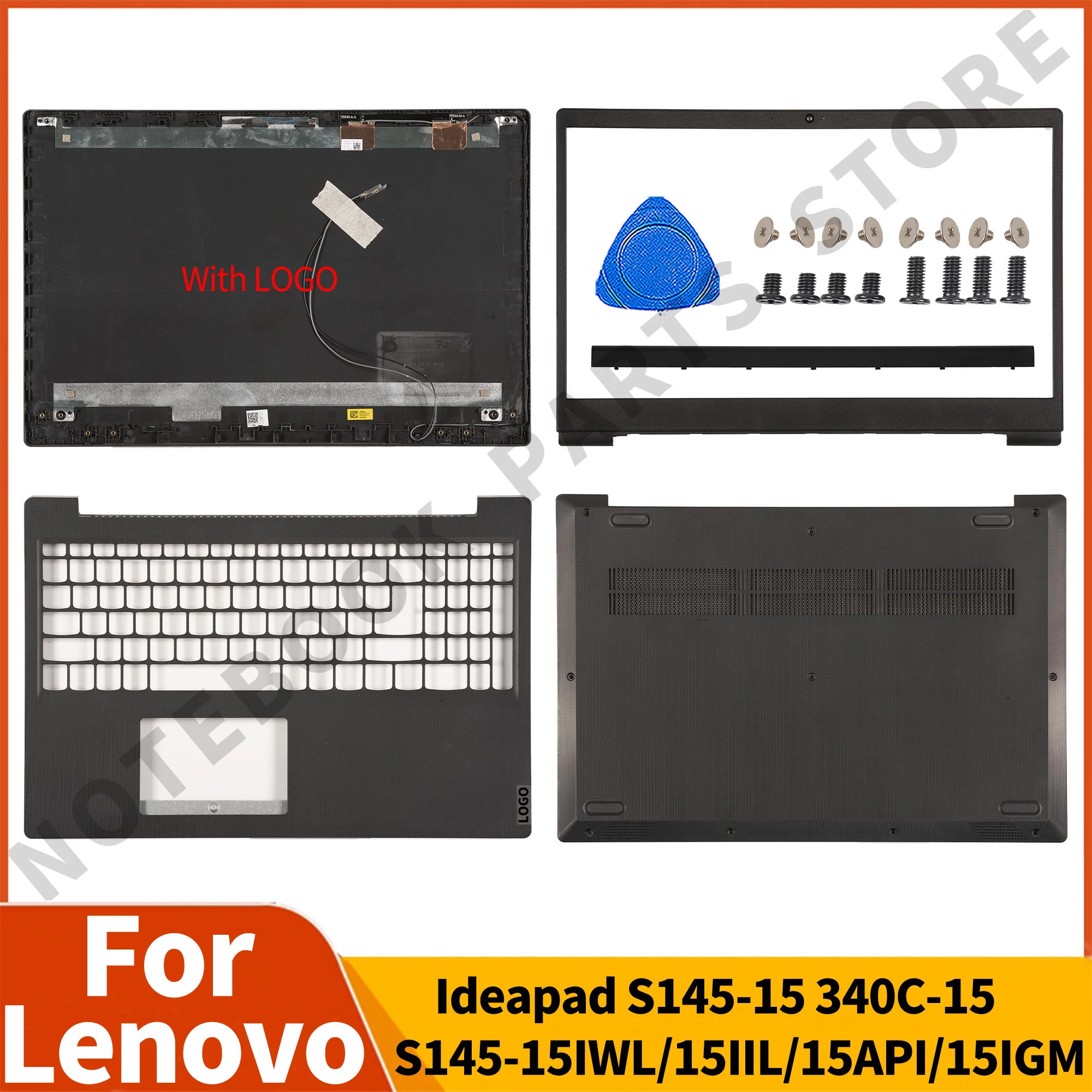 New-Original-LCD-Back-Cover-For-Lenovo-Ideapad-S145-15-S145-15API-S145 ...