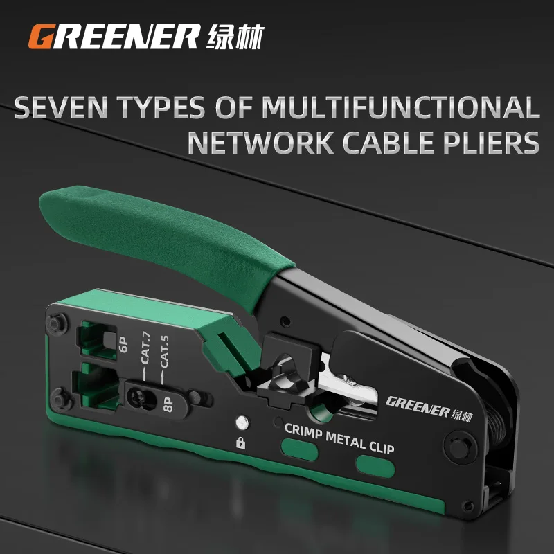 GREENERY-Terminal-Crimper-Network-Tools-Ethernet-Cable-Stripper-Through ...