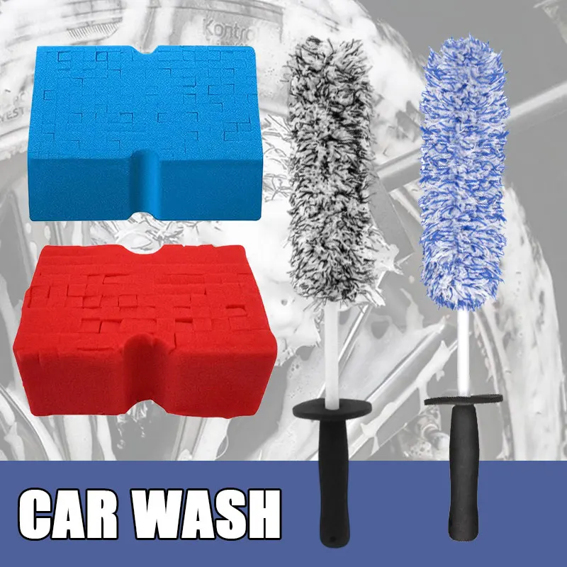 Car-Wash-Super-Brush-Microfiber-Premium-Wheels-Brush-Non-Slip-Soft-Foam ...