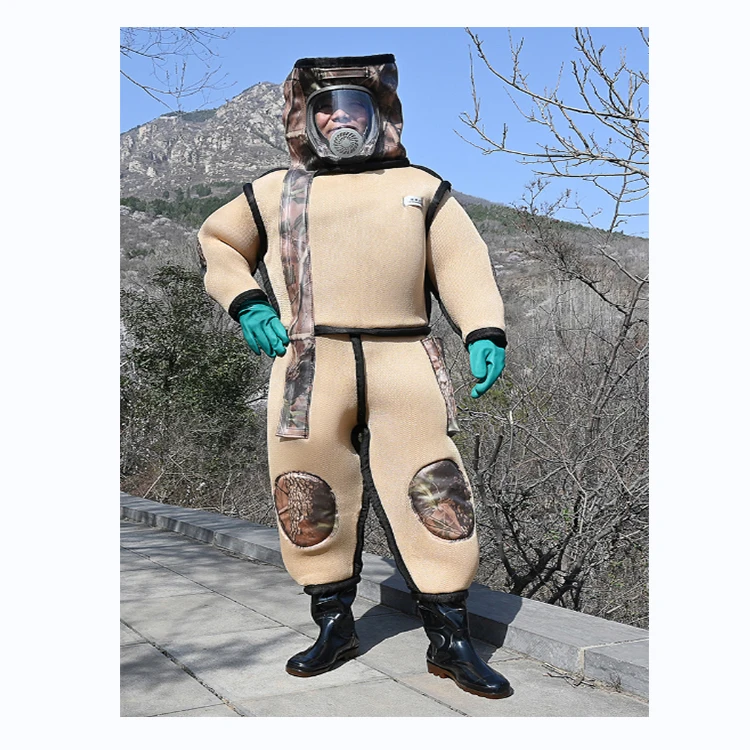 Professional-Bee-Suit-3-Layer-Mesh-Beekeeper-Suit-Fully-enclosed-three ...