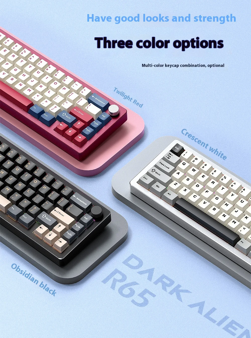 DARK ALIEN R65 Three Mode Hot-Swap Mechanical Keyboard | Unendingtech