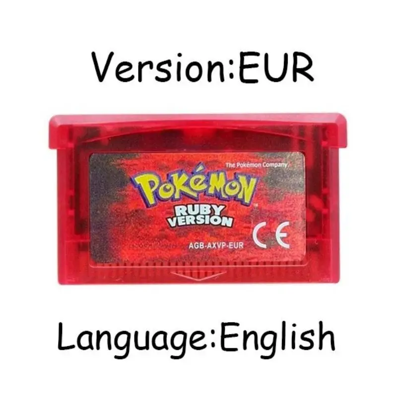 GBA series video game cartridge,32-bit console card,Emerald,ruby,green ...