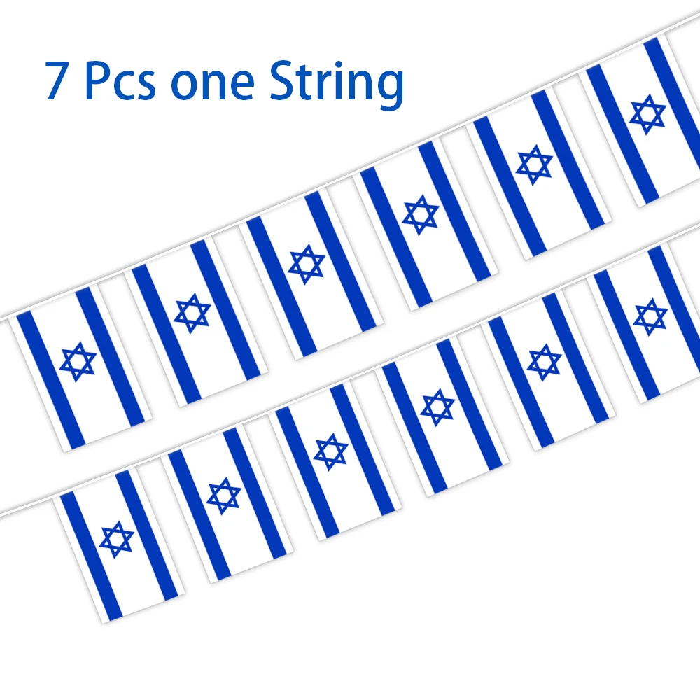 Directly Delivery 100% Polyester Israel Bunting String Flags ...