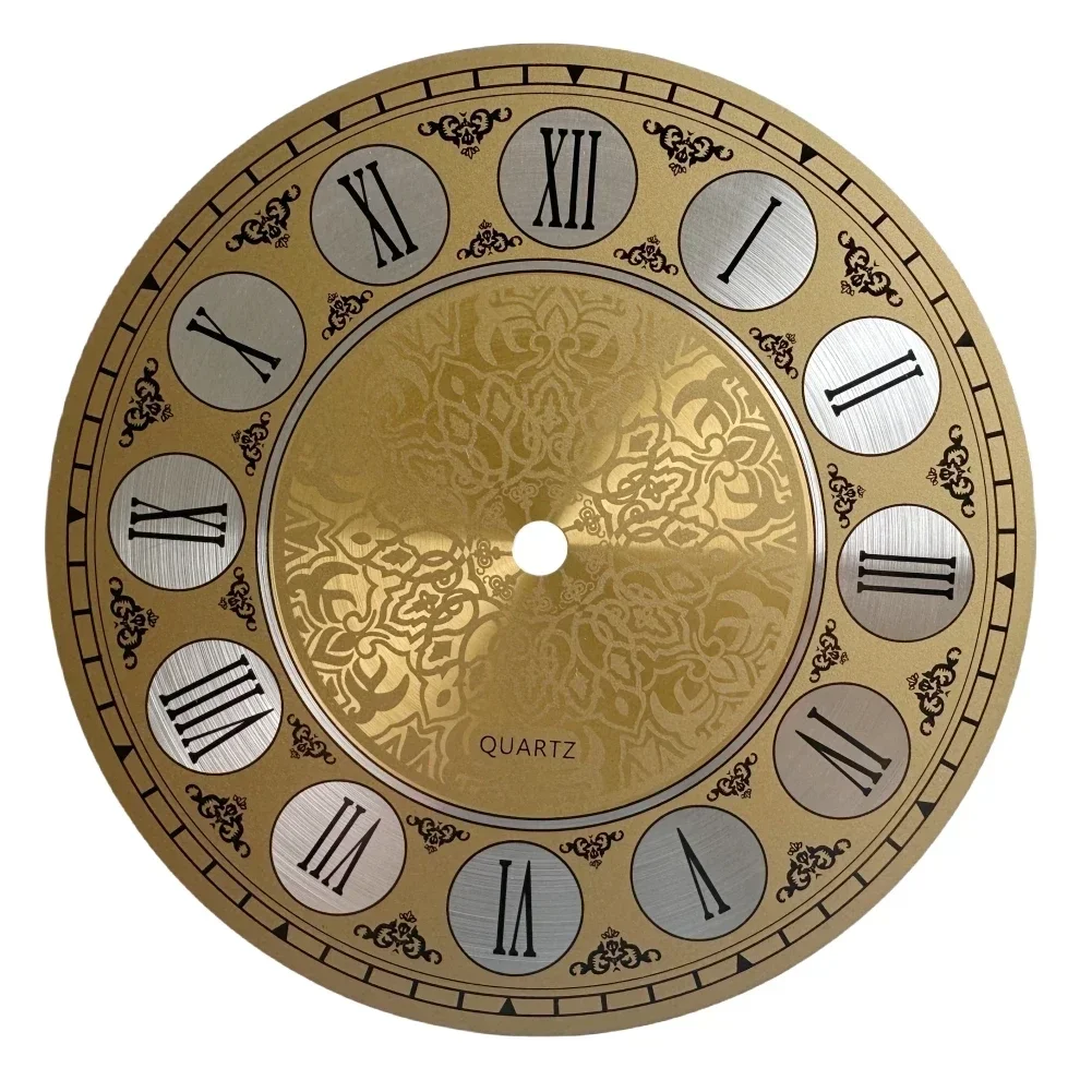 180mm-Vintage-Aluminium-Metal-Wall-Clock-Dial-Face-Roman-Numeralall ...