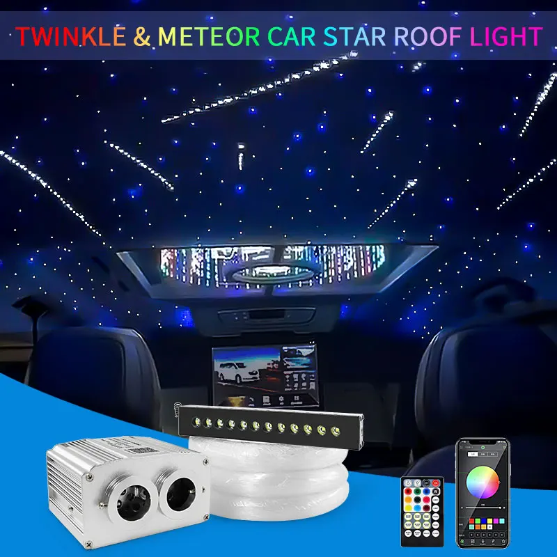 16w Meteor Twinkle Car Star Roof Light Starry Sky Ceiling Lamp Lights ...