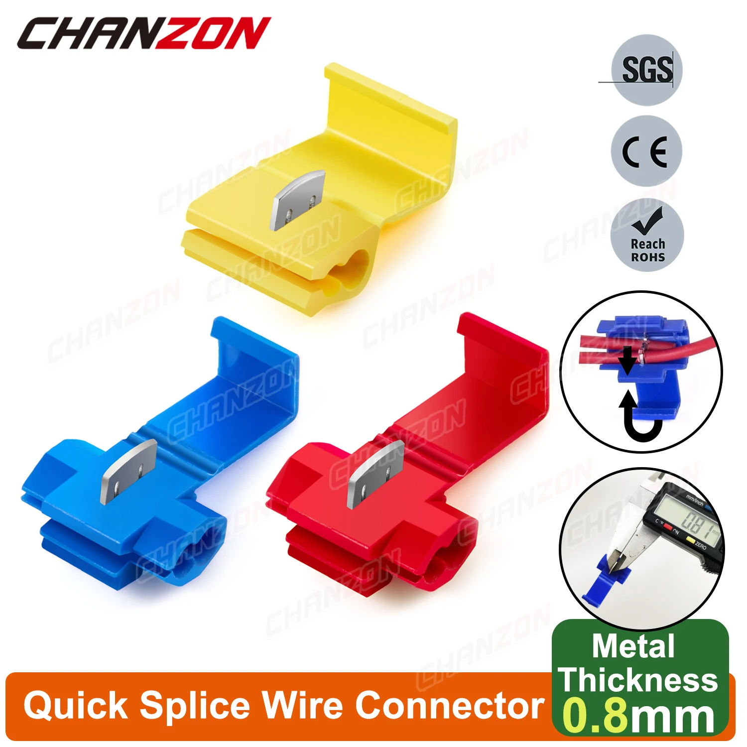 10PCS-Quick-Splice-Disconnect-Wire-Connectors-Solderless-Joint-Cord ...