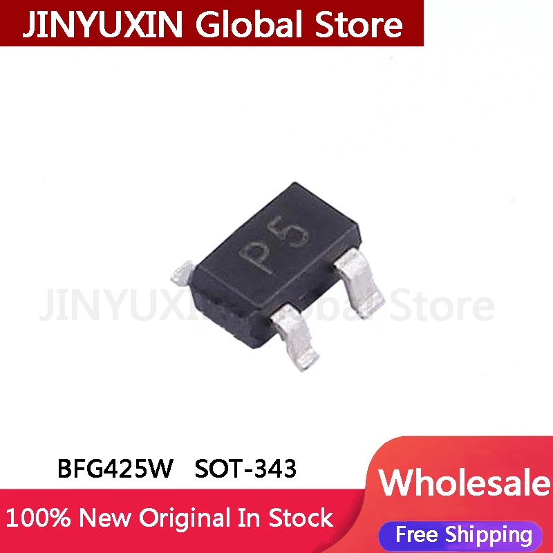10-100Pcs BFG425W BFG425 screen printed P5 transistor SOT-343 ...