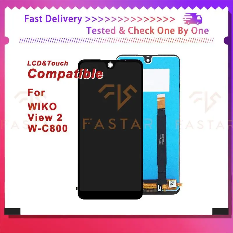 6-0-Tested-For-WIKO-View-2-W-C800-LCD-Display-Touch-Digitizer-Assembly ...