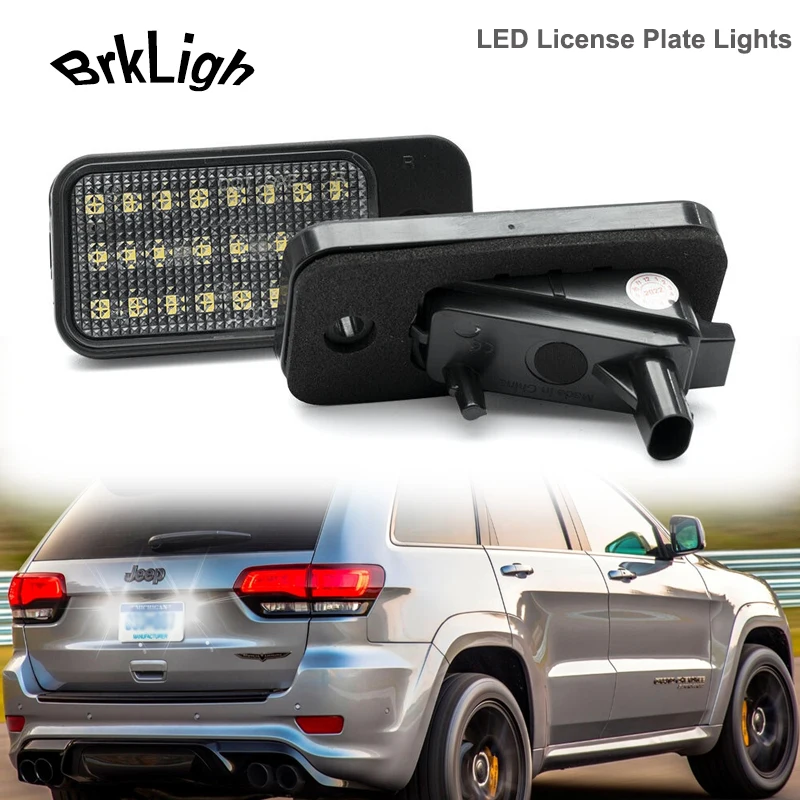 2Pcs-LED-Number-License-Plate-Lights-Lamps-Assembly-For-Jeep-Cherokee ...