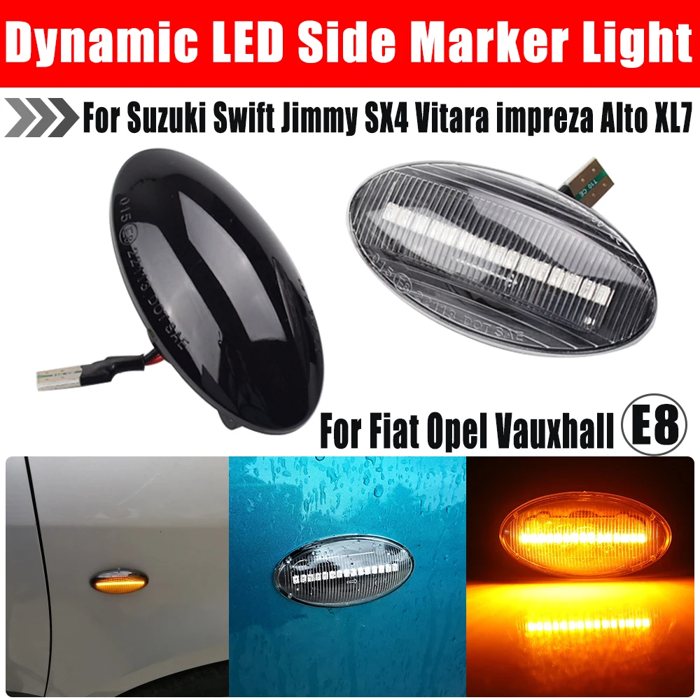 2pcs-Dynamic-LED-Side-Marker-Turn-Signal-Lights-Indicator-Amber ...
