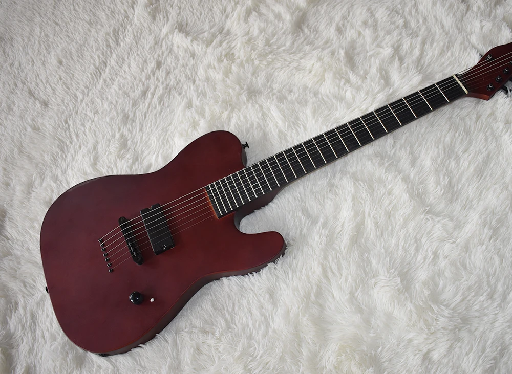 Our factory sells 7 string electric guitars and basswood matte red ...