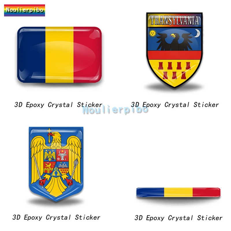 3D-Epoxy-Car-Dome-Sticker-Romanian-Flag-Map-Vinyl-Stereo-Decal-for-Car ...
