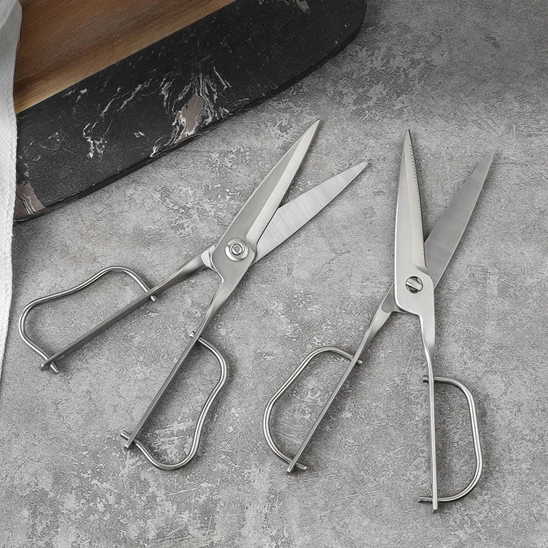 All-Steel-Multifunctional-Kitchen-Scissors-Removable-Household-Scissors ...
