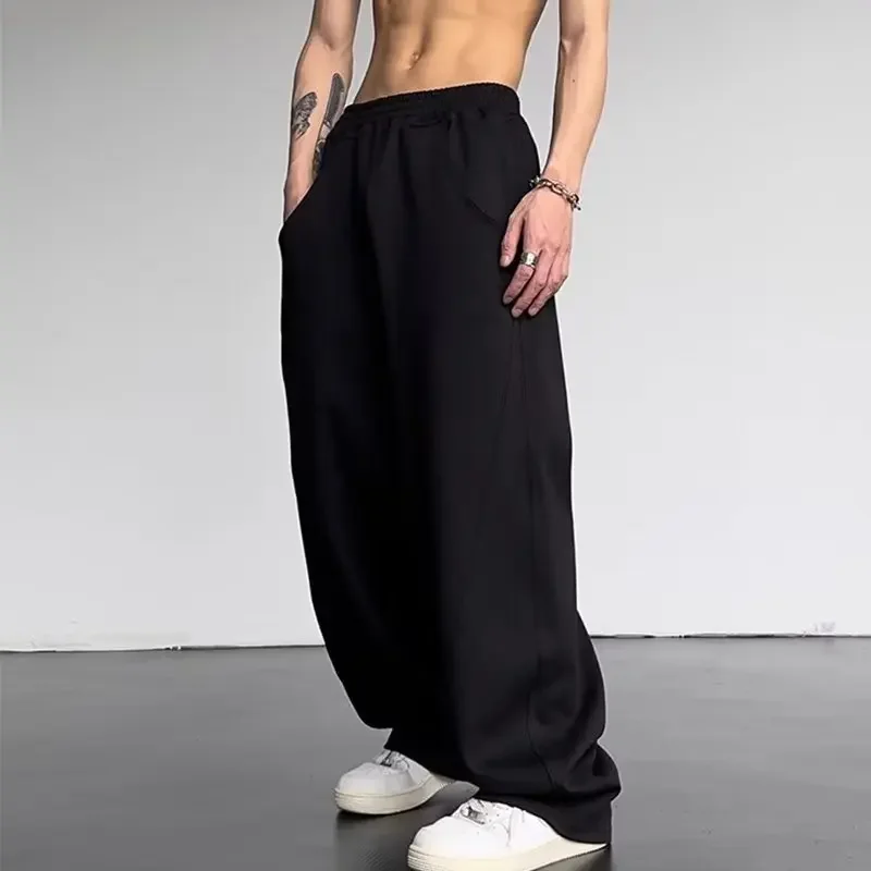 Joggers-de-pierna-ancha-para-hombre-pantalones-de-ch-ndal-informales ...