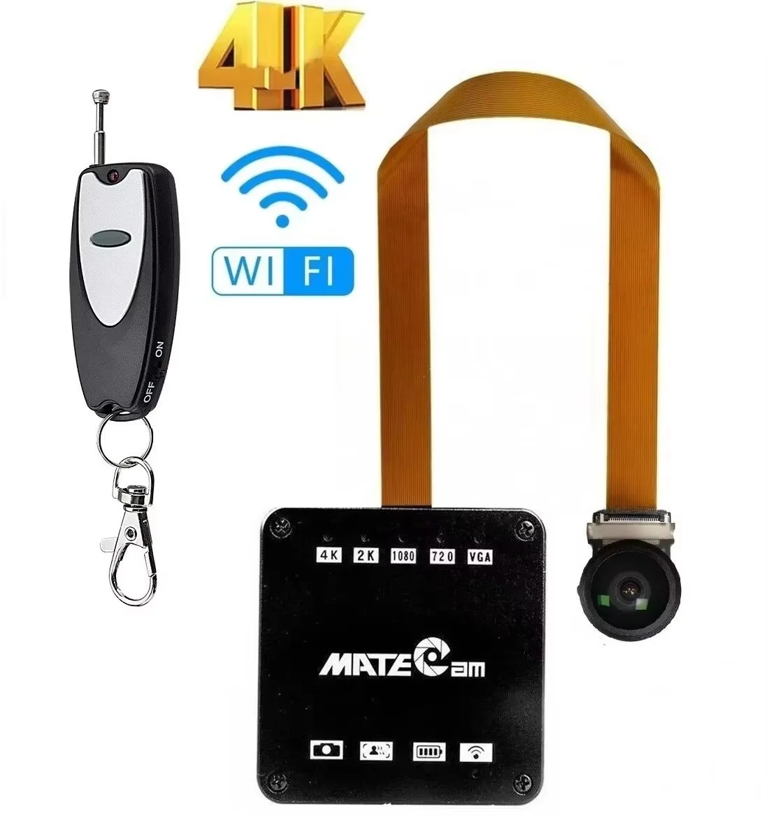 4K Wifi Camera 60FPS X9 PCB with 150° 25CM Lens Motion Detection ...