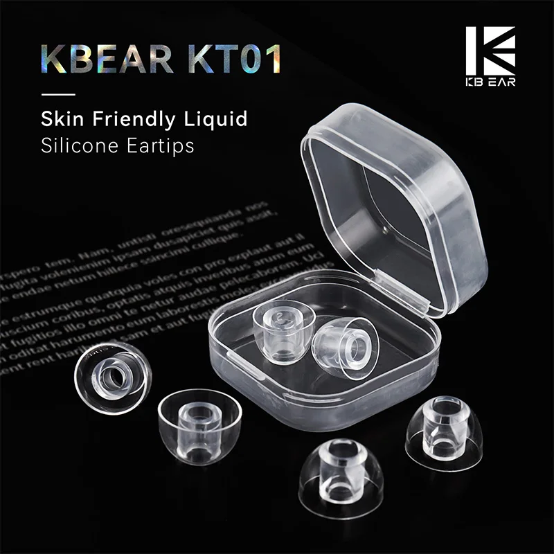 KBEAR KT01 Liquid ซิลิโคน Eartips S/M/L Universal ผิวซิลิโคน Eartips ...