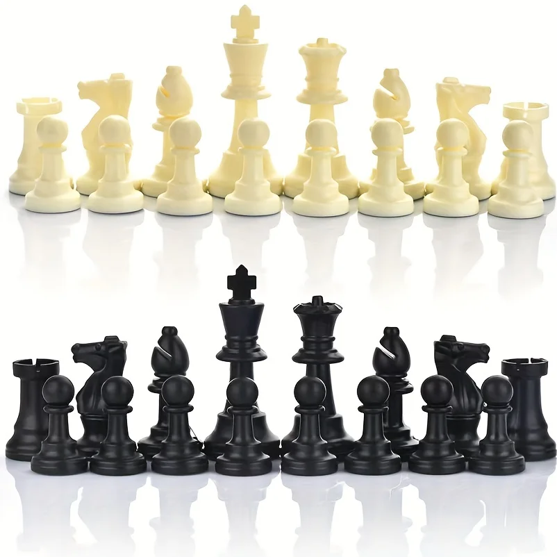 32-Full-Chess-Pieces-Plastic-Complete-Chess-Game-King-Height-7-5CM ...