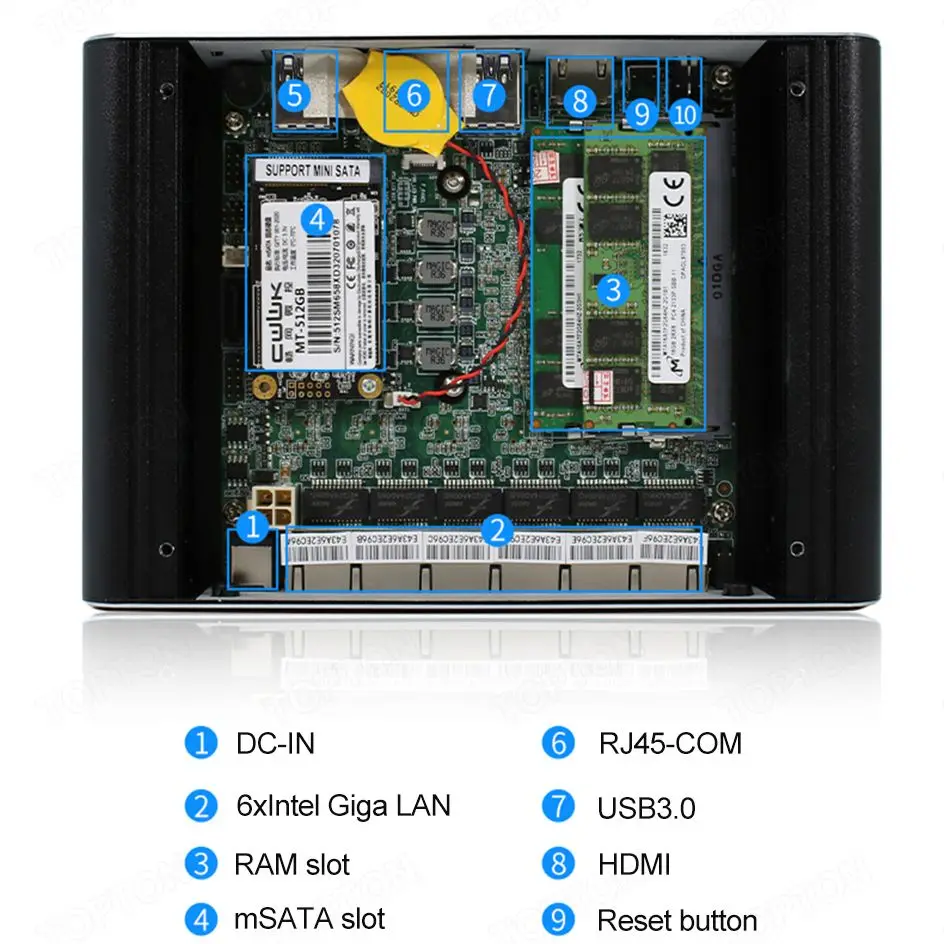 Motherboard-Only-Soft-Router-Core-i7-1165G7-Intel-i226-2-5G-6LAN-RJ45 ...