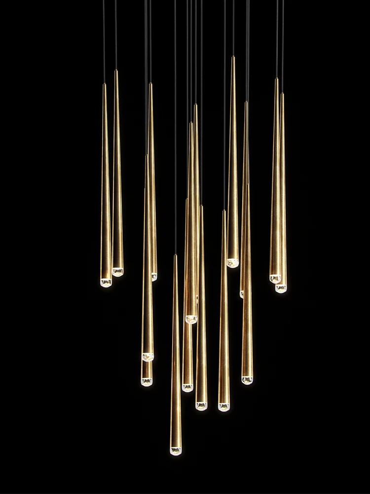 Conical-Long-Chandelier-LED-Nordic-Chandelier-Designer-Modern ...