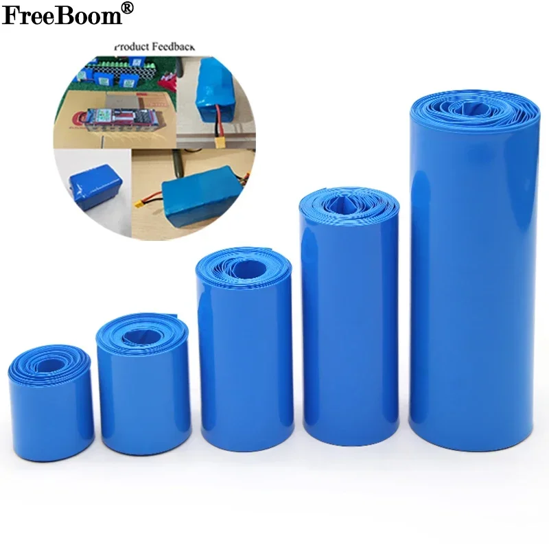 18650 PVC Heat Shrink Tube Battery Pack Blue Width 200mm~555mm ...