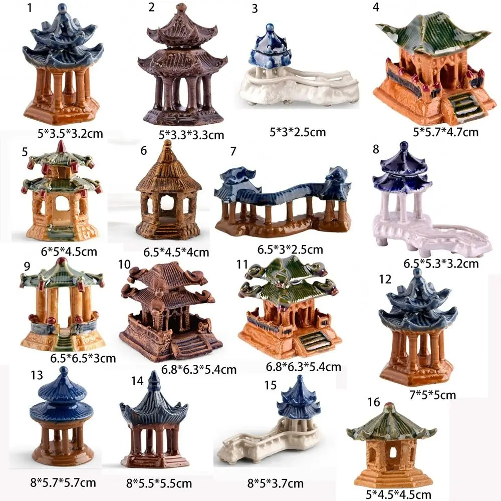 Figurines-Miniatures-Color-Ceramic-Chinese-classical-figures-Rockery ...