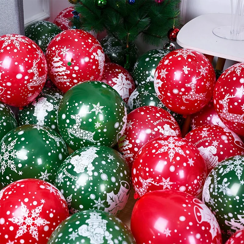 10pcs 12Inch Merry Christmas Latex Balloons For Christmas Party 2025 ...